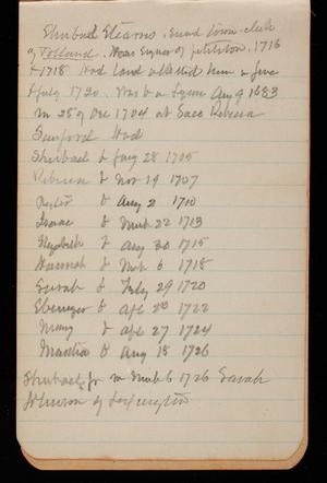 Thomas Lincoln Casey Notebook, August 1895-January 1896, 137, Shubael ...