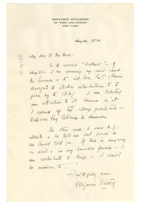Letter from Benjamin Stolberg to W. E. B. Du Bois - Digital Commonwealth