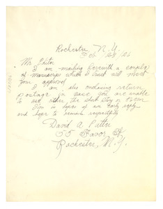 Letter from David A. Putter to Editor of the Crisis - Digital Commonwealth