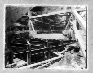 Sec.2: steel-work of sub-subway looking westerly - Digital Commonwealth