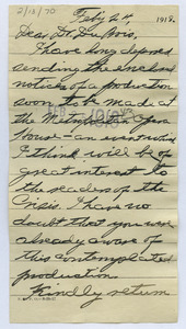 Letter from Charles Burroughs to W. E. B. Du Bois - Digital Commonwealth