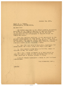 Letter from W. E. B. Du Bois to H. A. Mackey - Digital Commonwealth