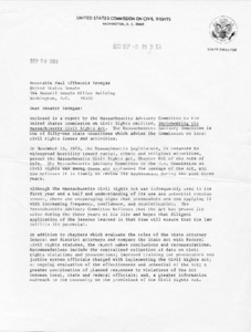 Letter to Paul Efthemois Tsongas from Linda Chavez regarding the ...