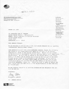 Letter to Paul E. Tsongas from Mary Ellen Ledwith - Digital Commonwealth