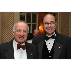 President Joseph Aoun, right, with Bernard Gordon at the Huntington ...