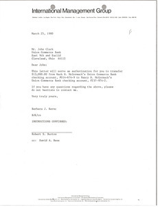 Letter from Barbara J. Kernc to John Clark - Digital Commonwealth