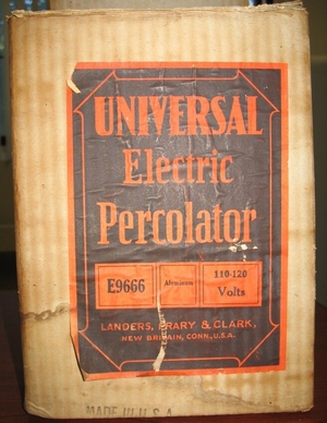 Universal Electric Percolator Box - Digital Commonwealth