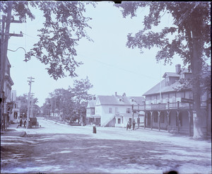 Main street with Hotel Derham, East Douglas, Mass. - Digital Commonwealth