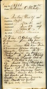 Tewksbury Almshouse Intake Record: O'Flaherty, Coleman - Digital ...