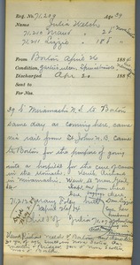 Tewksbury Almshouse Intake Record: Welch, Maud - Digital Commonwealth