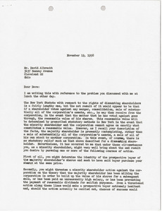 Letter from Mark H. McCormack to Alfred Sams - Digital Commonwealth