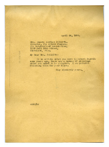 Letter from W. E. B. Du Bois to Rowena W. Jelliffe - Digital Commonwealth