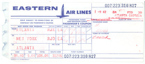 Financial: airline and railroad tickets - Digital Commonwealth