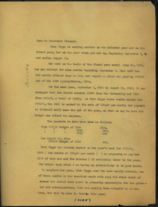 Memo from W. E. B. Du Bois to Rufus E. Clement - Digital Commonwealth