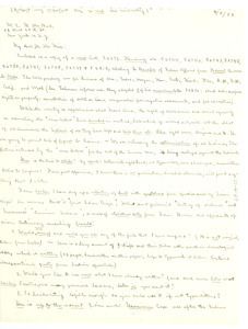 Letter from Mina Lewis to W. E. B. Du Bois - Digital Commonwealth