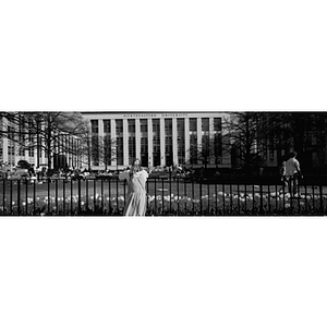 Ell Hall overlooking the Krentzman Quadrangle - Digital Commonwealth