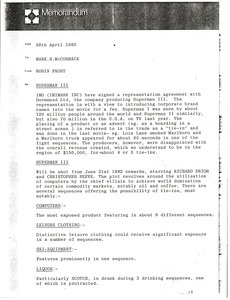 Memorandum from Robin forst to Mark H. McCormack - Digital Commonwealth