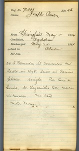 Tewksbury Almshouse Intake Record: Prue, Joseph - Digital Commonwealth