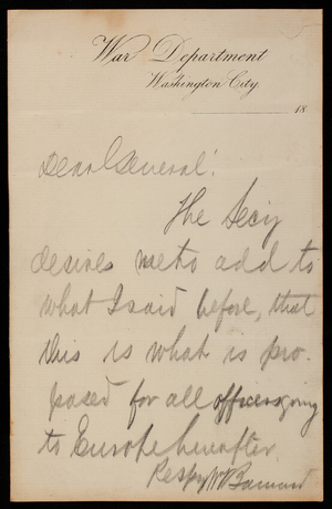 [William] Barnard to unknown General, undated - Digital Commonwealth