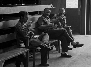 Rodney Hunt workers on a coffee break - Digital Commonwealth
