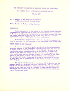 President's Committee on Education Beyond the High School - Digital ...