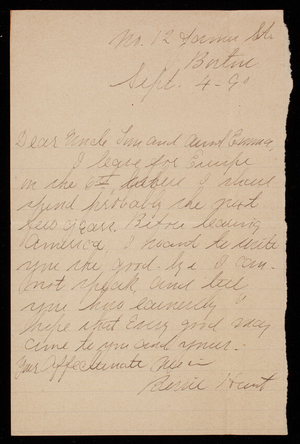 [Elizabeth Cass Hunt Brush] to [Thomas Lincoln Casey] and [Emma Weir ...