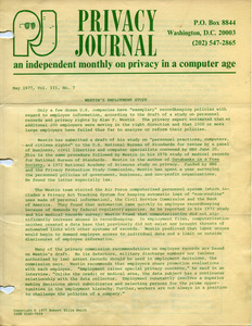 Privacy Journal - Digital Commonwealth