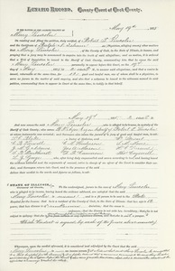 Copy of Mary Todd Lincoln's lunatic record - Digital Commonwealth