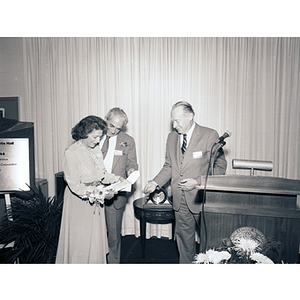 George S. and Ellen Kariotis receive a certificate from President ...