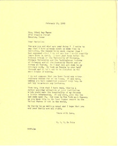 Letter from John W. Taylor to W. E. B. Du Bois - Digital Commonwealth