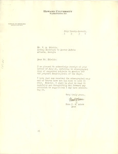 Letter from Numa P. G. Adams to W. A. Shields - Digital Commonwealth