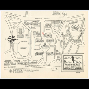 Map of Boston College campus - Digital Commonwealth