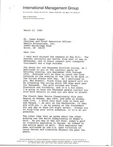 Letter from Mark H. McCormack to James Biggar - Digital Commonwealth