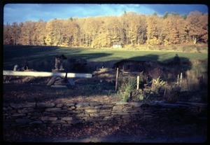 View of stone walls and fields, Montague Farm Commune - Digital ...