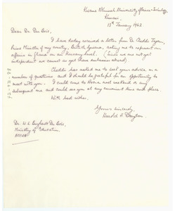 Letter from Harold A. Drayton to W. E. B. Du Bois - Digital Commonwealth