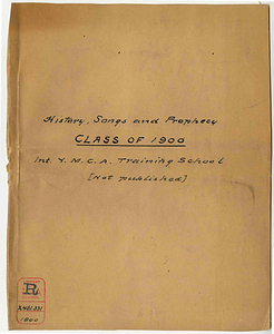 International YMCA Training School Class Book 1900 - Digital Commonwealth