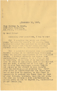Letter from W. E. B. Du Bois to Bernice E. Brand - Digital Commonwealth