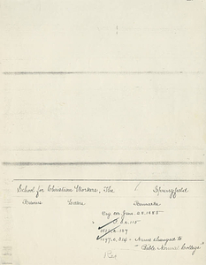 School for Christian Workers Charters - Digital Commonwealth