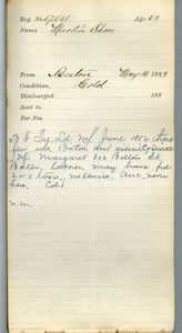 Tewksbury Almshouse Intake Record: Shea, Martin - Digital Commonwealth