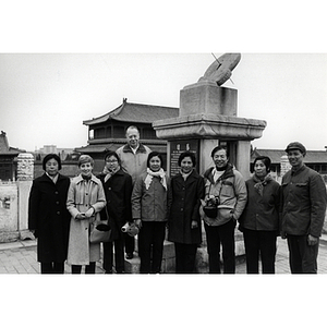 President Ryder and Terry Ryder with Chan Lin and members of his family ...