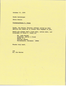 Memorandum from Chris Hatala to Ronda Curtsinger - Digital Commonwealth