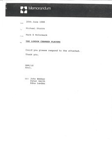 Memorandum from Mark H. McCormack to Michael Storrs - Digital Commonwealth