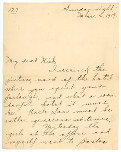 Letter from Letitia Crane to Frank F. Newth - Digital Commonwealth