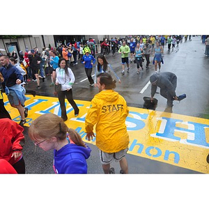 Several runners reach One Run finish line - Digital Commonwealth