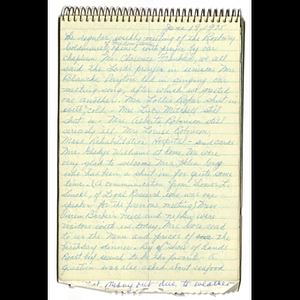 Minutes of Goldenaires weekly meeting held June 19, 1975 - Digital ...