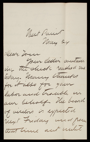 Edward Wanton Casey to Thomas Lincoln Casey, May 24, 1883 - Digital ...