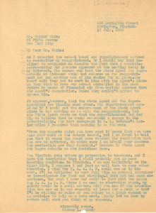 Letter from Thomas Dabney to Walter White - Digital Commonwealth