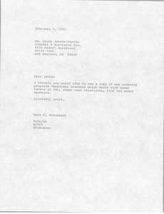 Letter from Mark H. McCormack to Libby Reeves-Purdie - Digital Commonwealth