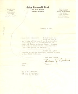 Letter from Edwin R. Embree to E. R. Alexander - Digital Commonwealth