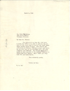 Letter from W. E. B. Du Bois to Julius Rosenwald Fund - Digital ...